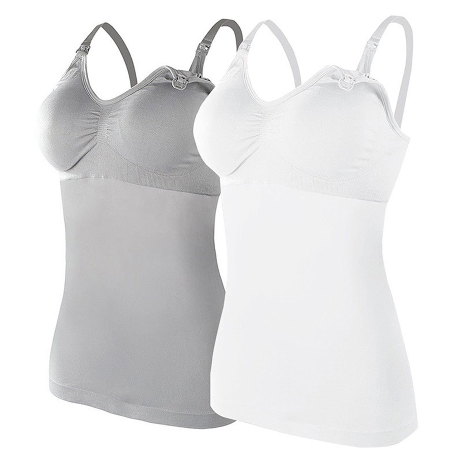 Ketyyh-chn99 Women's Maternity Nursing Tank Tops Built in Bra for ...