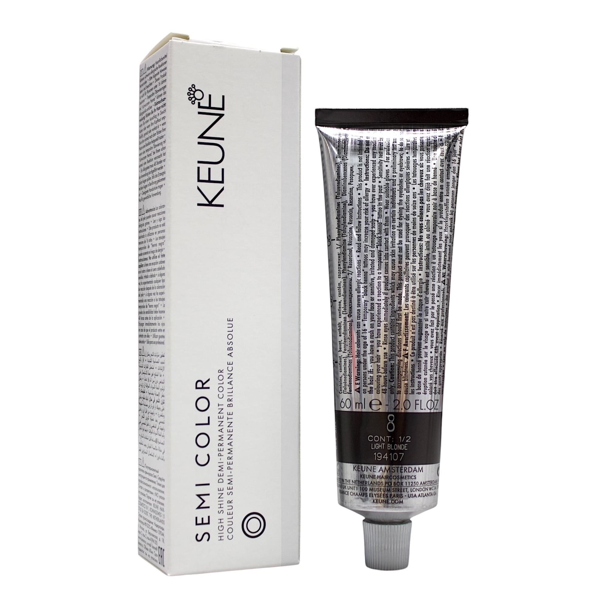 Keune Semi Color 8 Demi-Permanent Color Light Blonde 2 Oz - Walmart.com