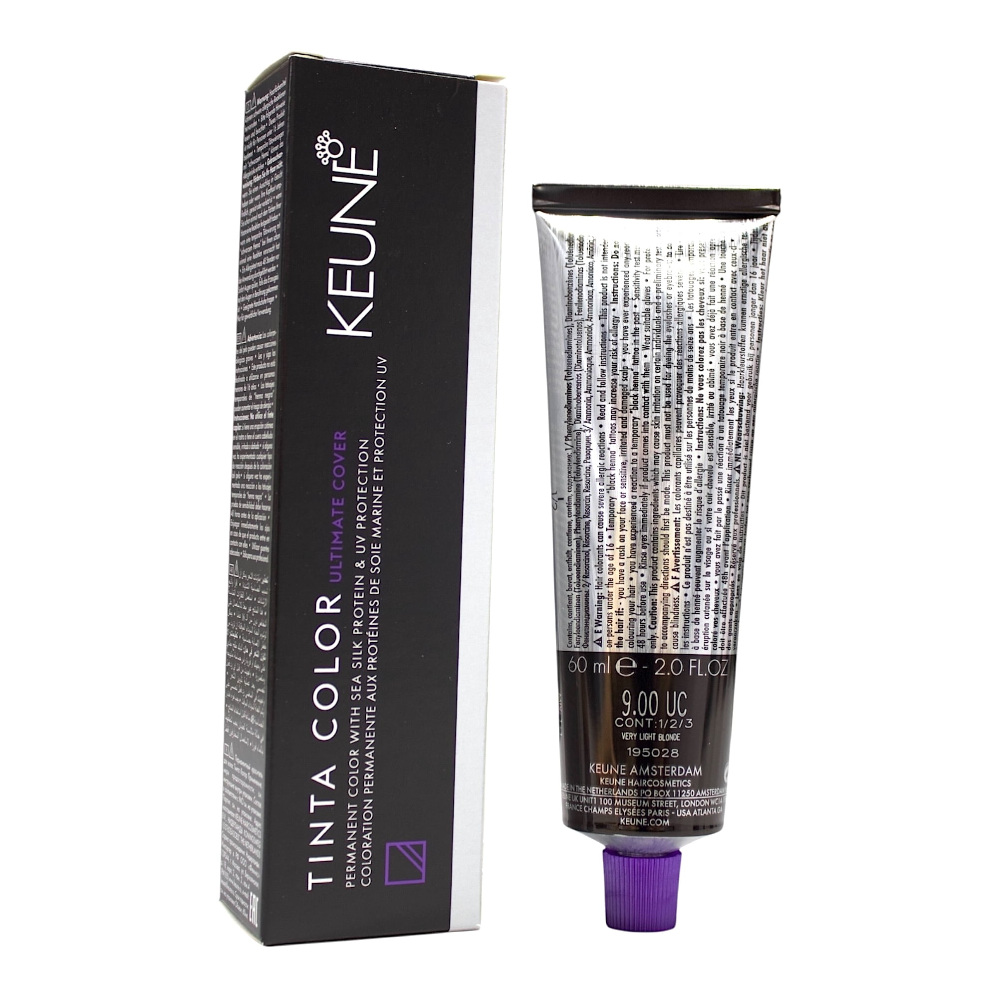 Keune Tinta Color 9.00 Permanent Color Very Light Blonde 2 Oz - Walmart.com