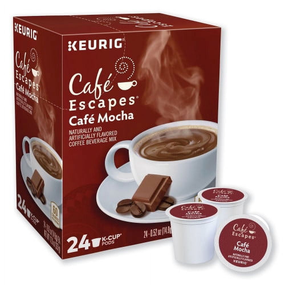 Keurig Cafe Escapes Mocha K-Cups, 24/Box, Each - Walmart.com