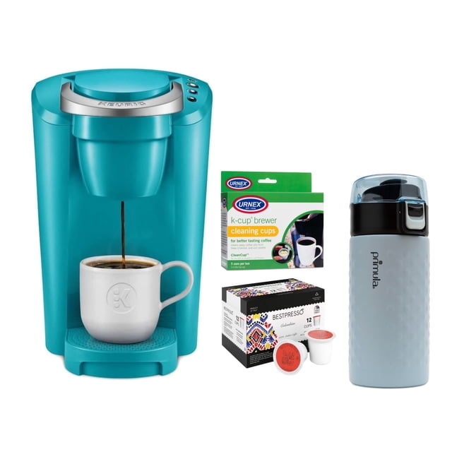 Keurig K-Compact Single-Serve Coffee Maker (Turquoise) with Tumbler ...