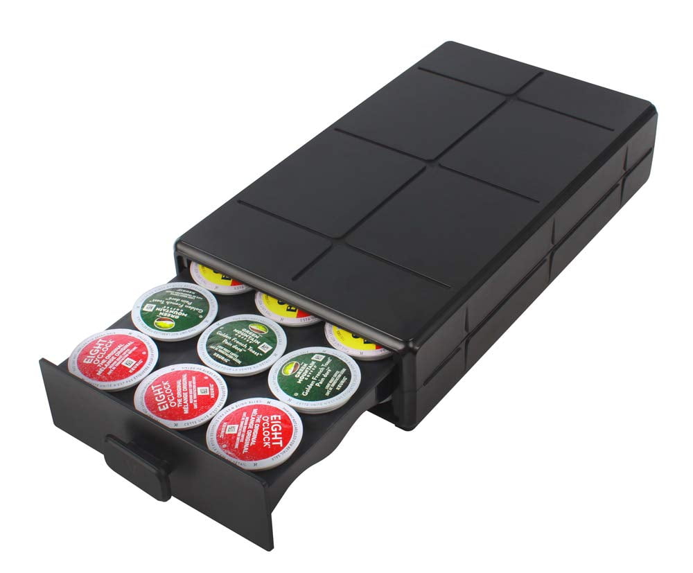 Keurig K Cup Pod Holder Drawer Organizer, Fits 18 Coffee Pods in 3 Rows ...