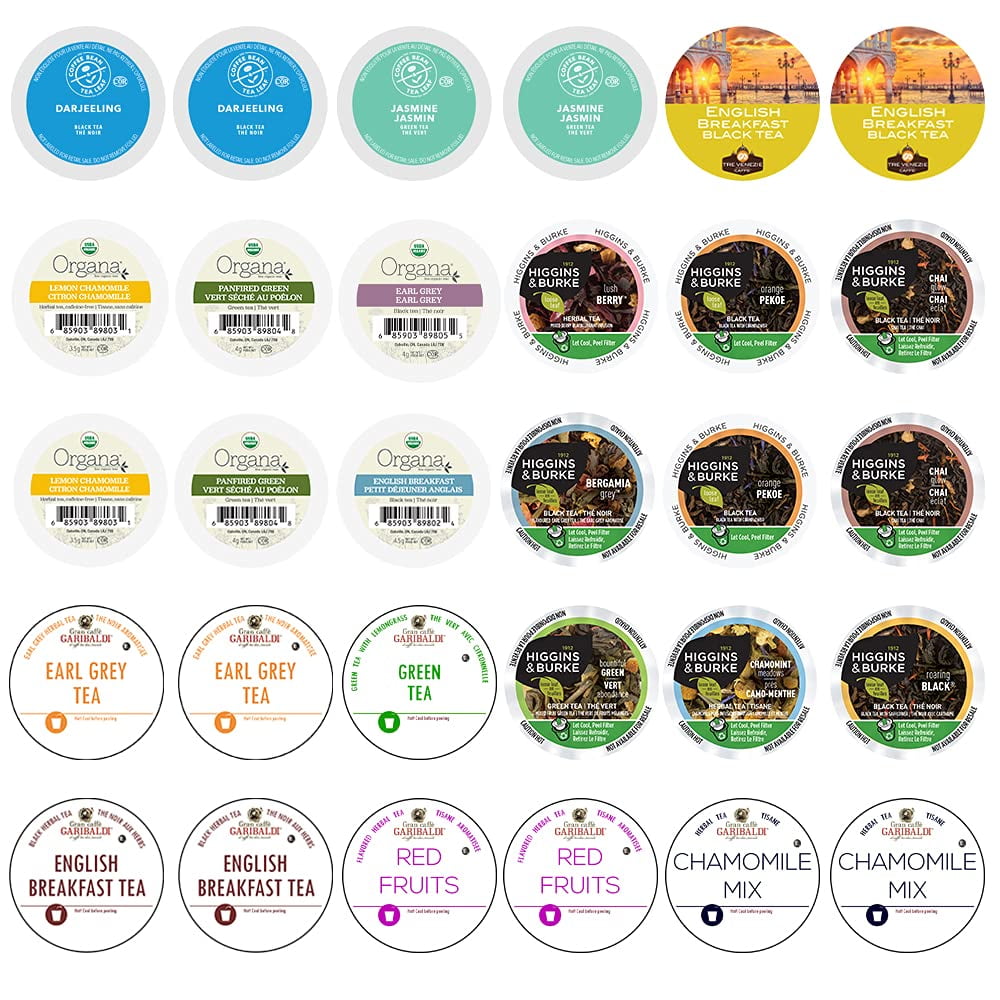 Keurig K-Cup Variety Pack - Assorted SMRGreen, Black, White & Herbal ...
