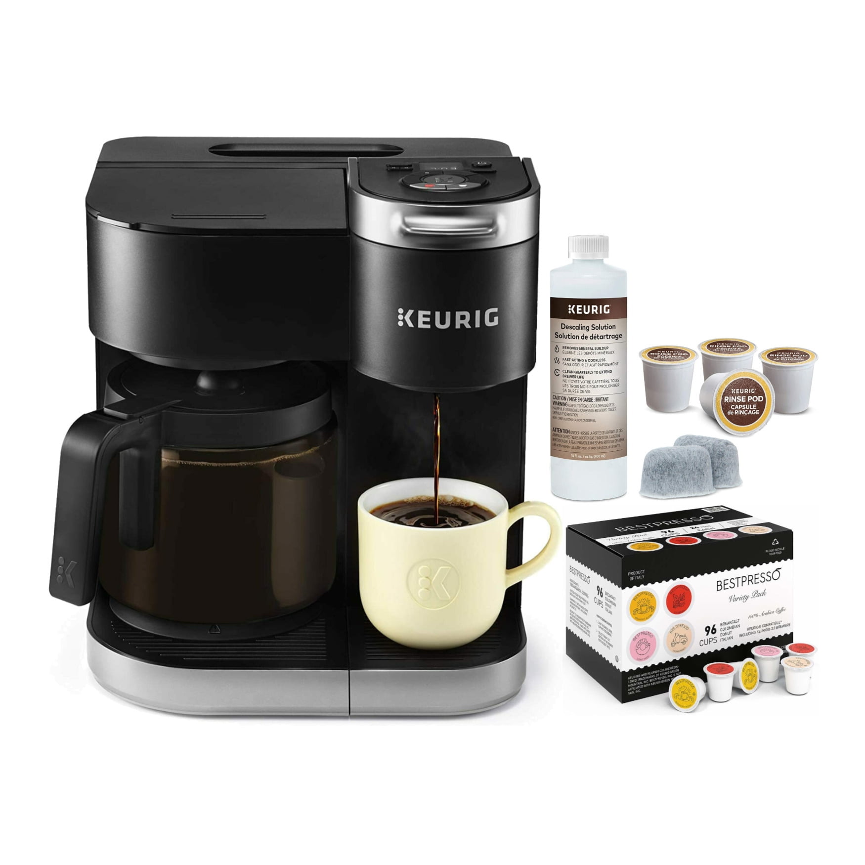 Keurig K-Duo Single Serve and Carafe Coffee Maker with Bestpresso ...