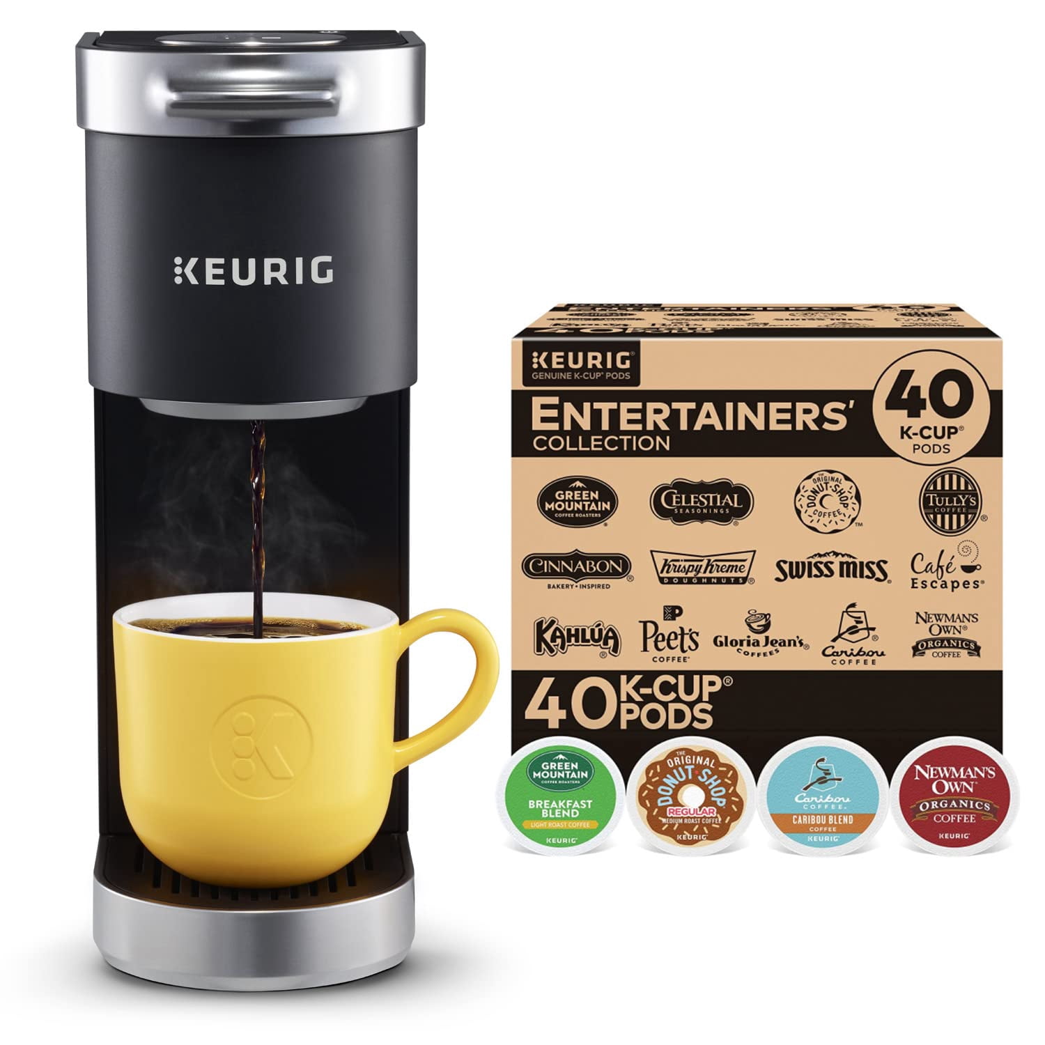 Keurig K-Mini Plus Single Serve Coffee Maker With Keurig Entertainers ...