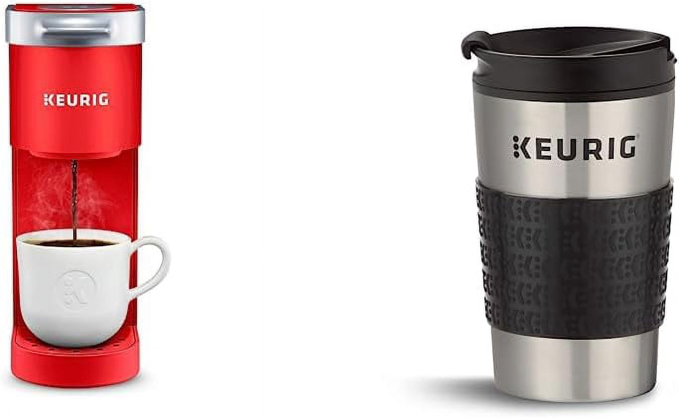 Keurig K-Mini Single Serve K-Cup Pod Coffee Maker, Poppy Red & Travel ...