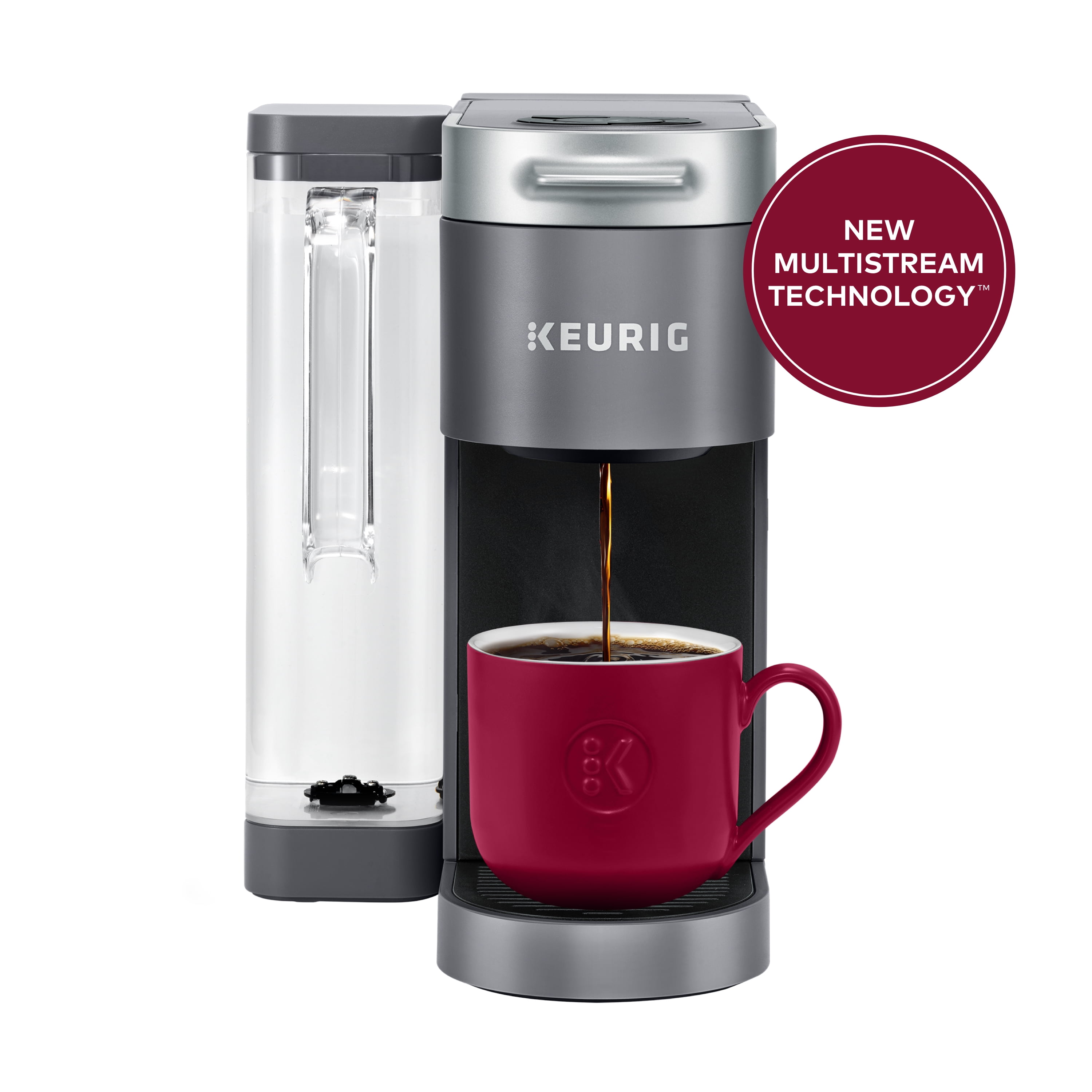 Keurig K-Supreme Single Serve Coffee Maker, Gray, with MultiStream ...