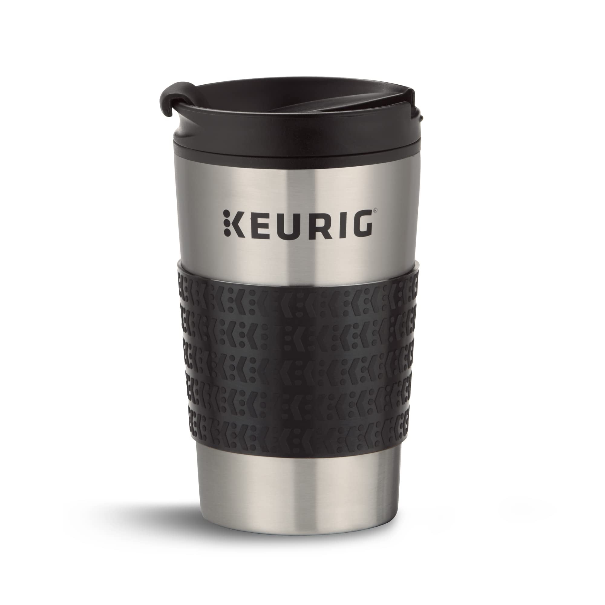 Keurig 14 oz Stainless Steel Travel Mug with Grip, Black - Walmart.com