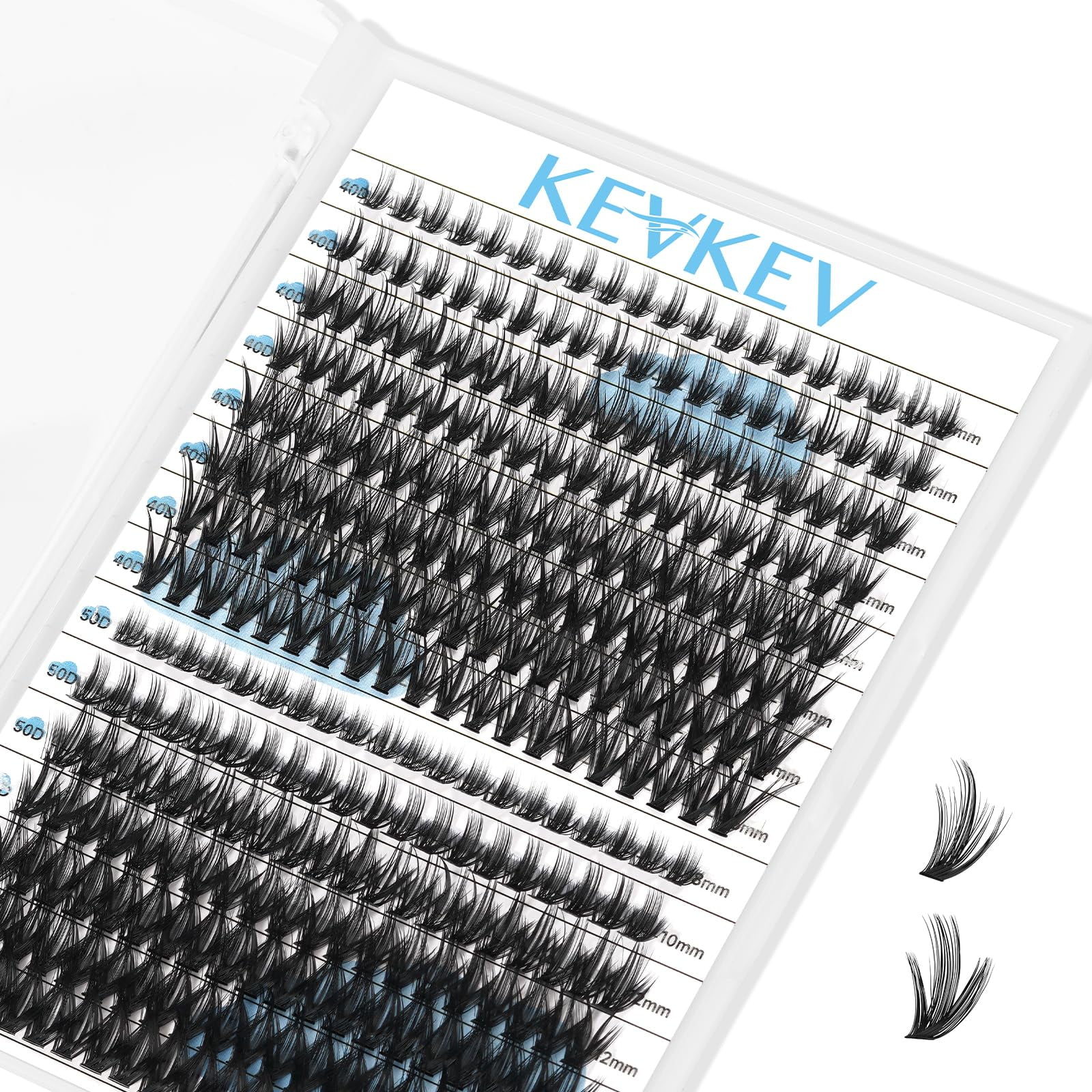 KevKev Lash Clusters 300Pcs Individual Lashes Manga Effect Natural Look ...
