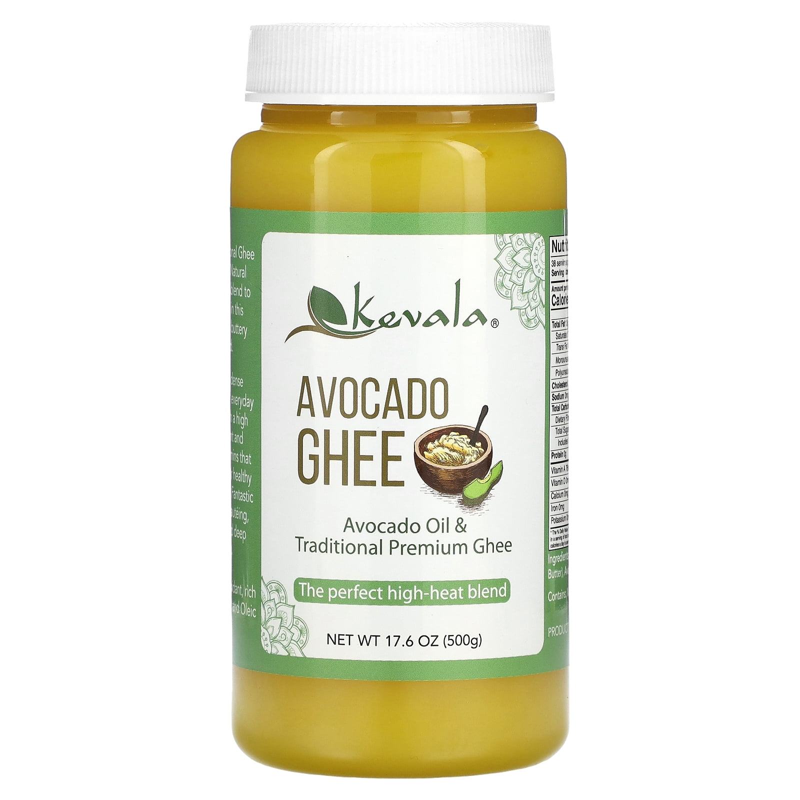 Kevala Avocado Ghee, 17.6 oz (500 g) - Walmart.com