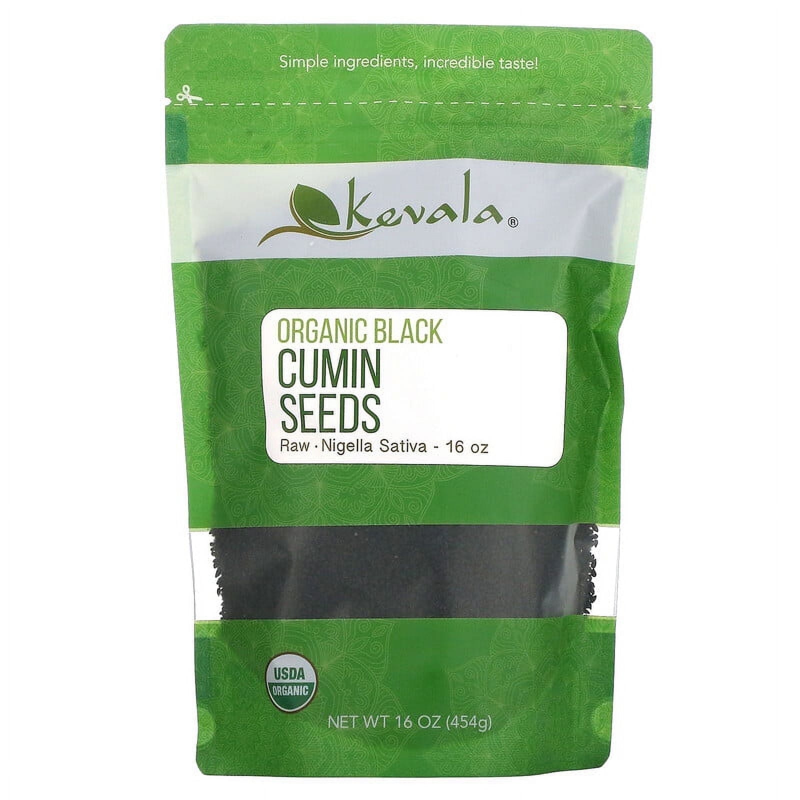 Kevala Organic Black Cumin Seeds Raw 16 oz (454 g) Pack of 4 - Walmart.com