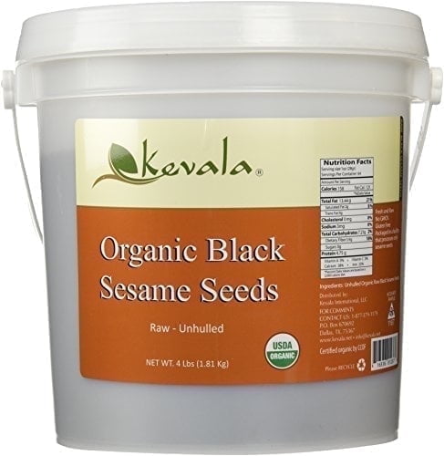 Kevala Organic Raw Black Sesame Seeds Unhulled 4 lb - Walmart.com