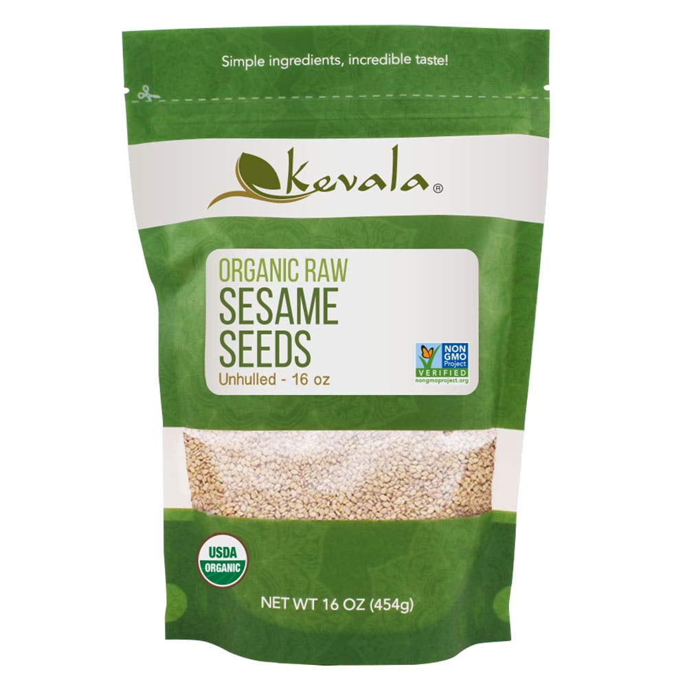 Kevala Organic Raw Sesame Seeds MDA05 - 16 oz - 1 Lb - Organic Seeds to ...