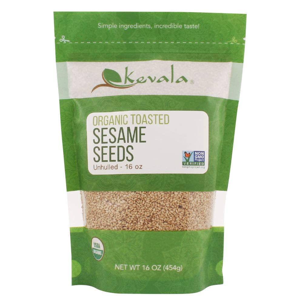 Kevala Organic Toasted Sesame MFF30 Seeds - 16 oz - 1 lb - Organic ...