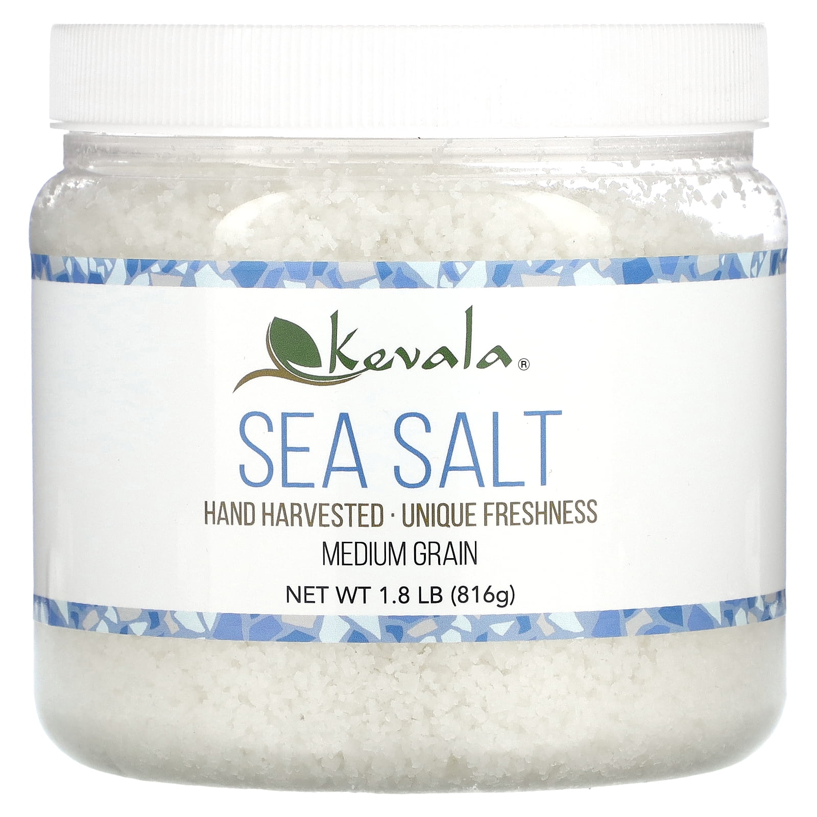 Kevala Sea Salt, Medium Grain, 1.8 lb (816 g) - Walmart.com