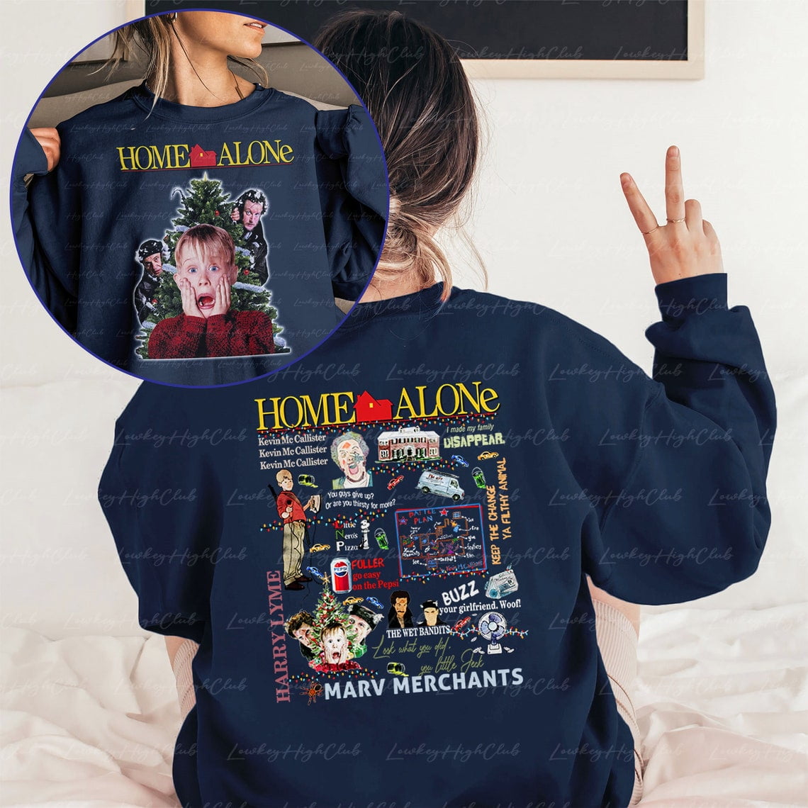 Kevin Battle Plan Christmas 2 Sided Sweatshirt, Kevin Mccallister ...