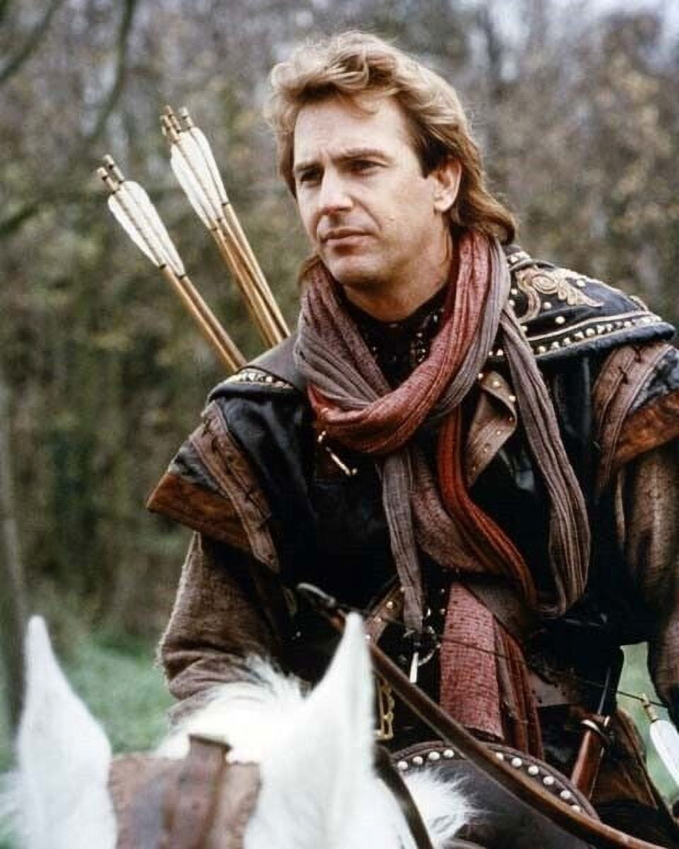 Kevin Costner on horseback as Robin Hood Prince of Thieves 8x10 inch ...