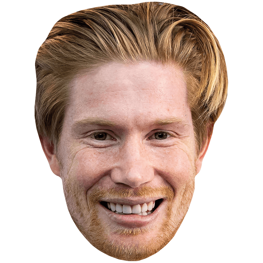 Kevin De Bruyne (Long Hair) Big Head. Larger than life mask. - Walmart.com