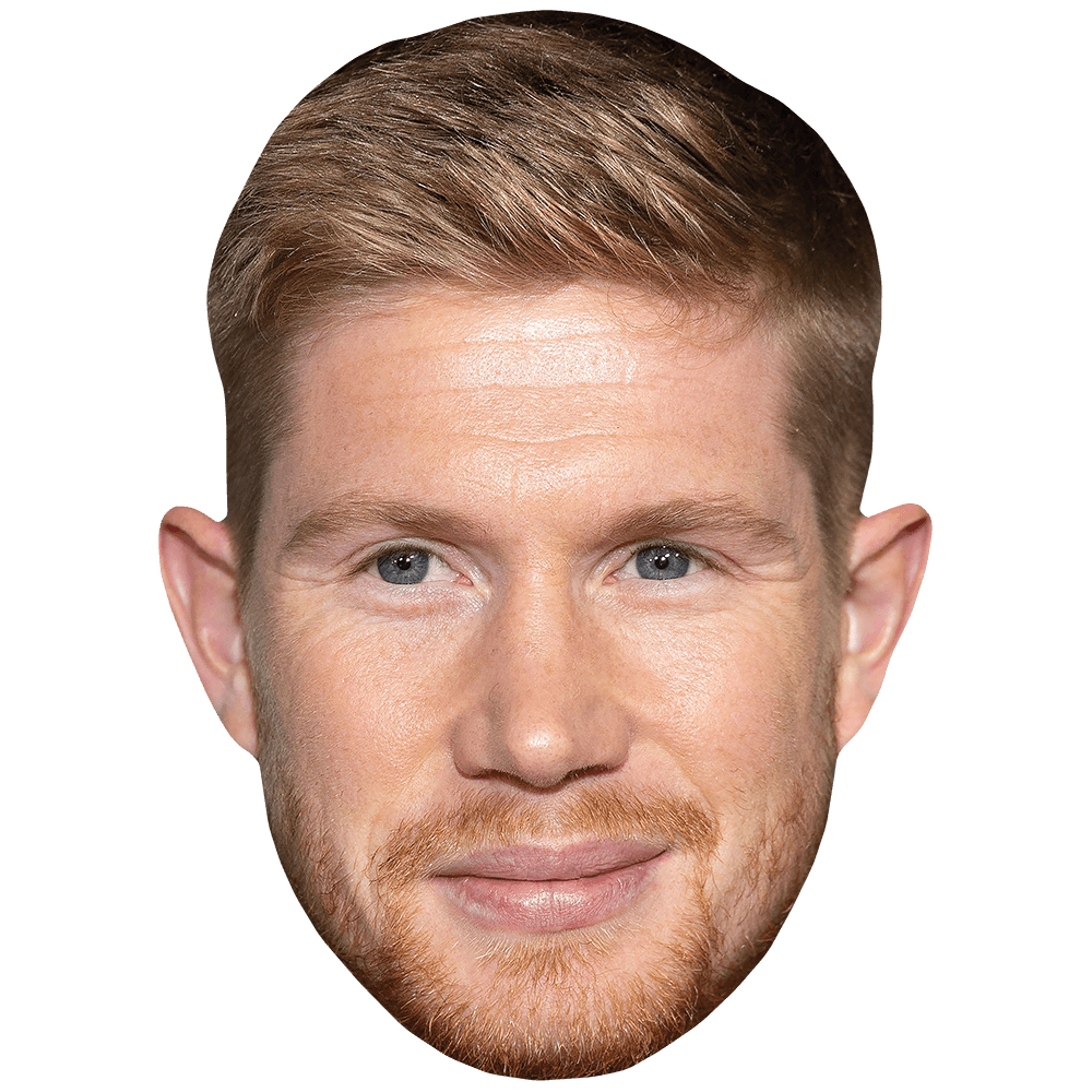 Kevin De Bruyne (Stubble) Big Head. Larger than life mask. - Walmart.com
