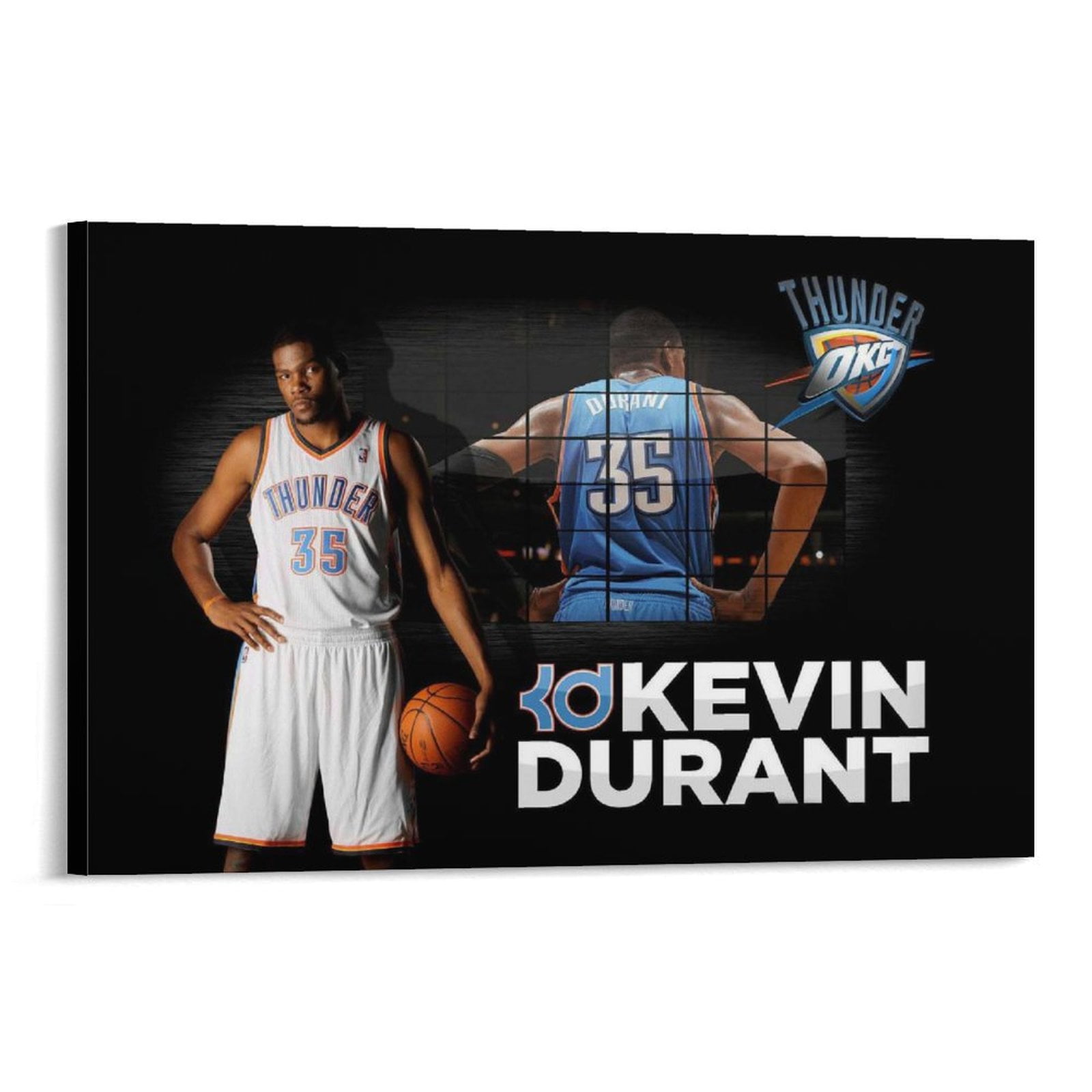 Kevin Durant Basketball Player Poster (34) Painting On Canvas Wall Art ...