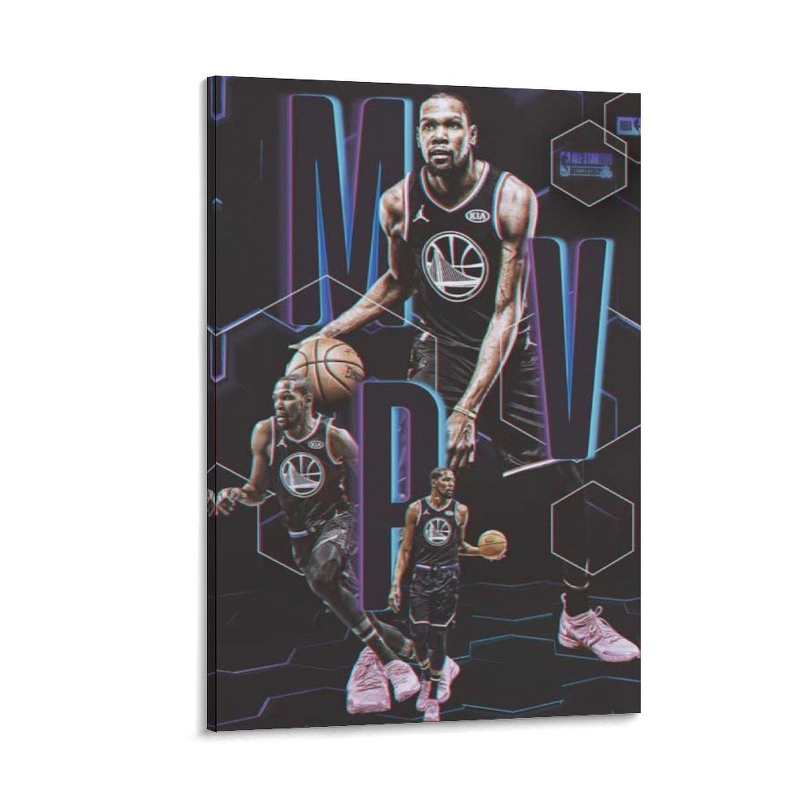 Kevin Durant Basketball Player Poster (6) Picture Print Canvas Poster ...