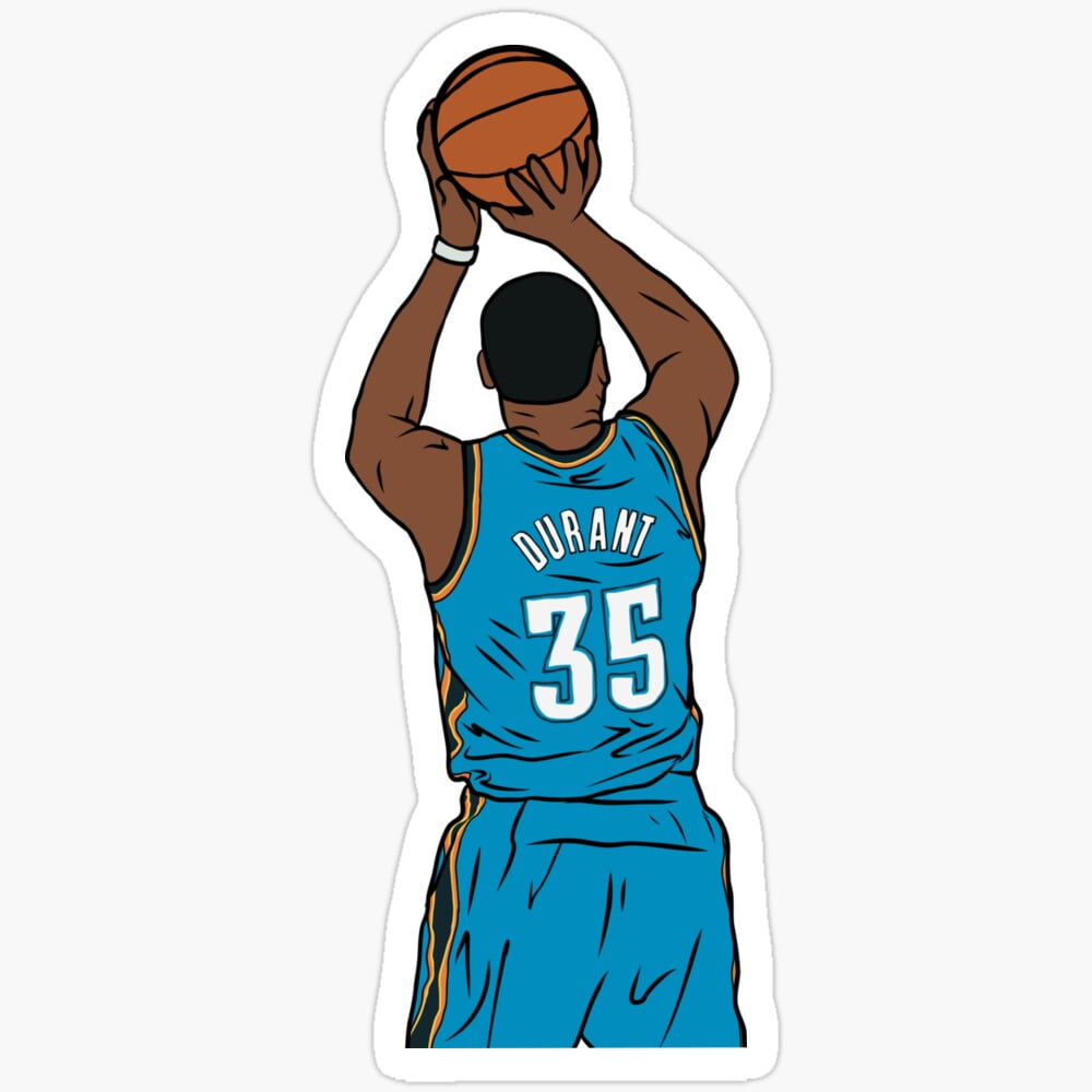 Kevin Durant Jumpshot Sticker Phone Decal Water Bottle Stickers Car ...