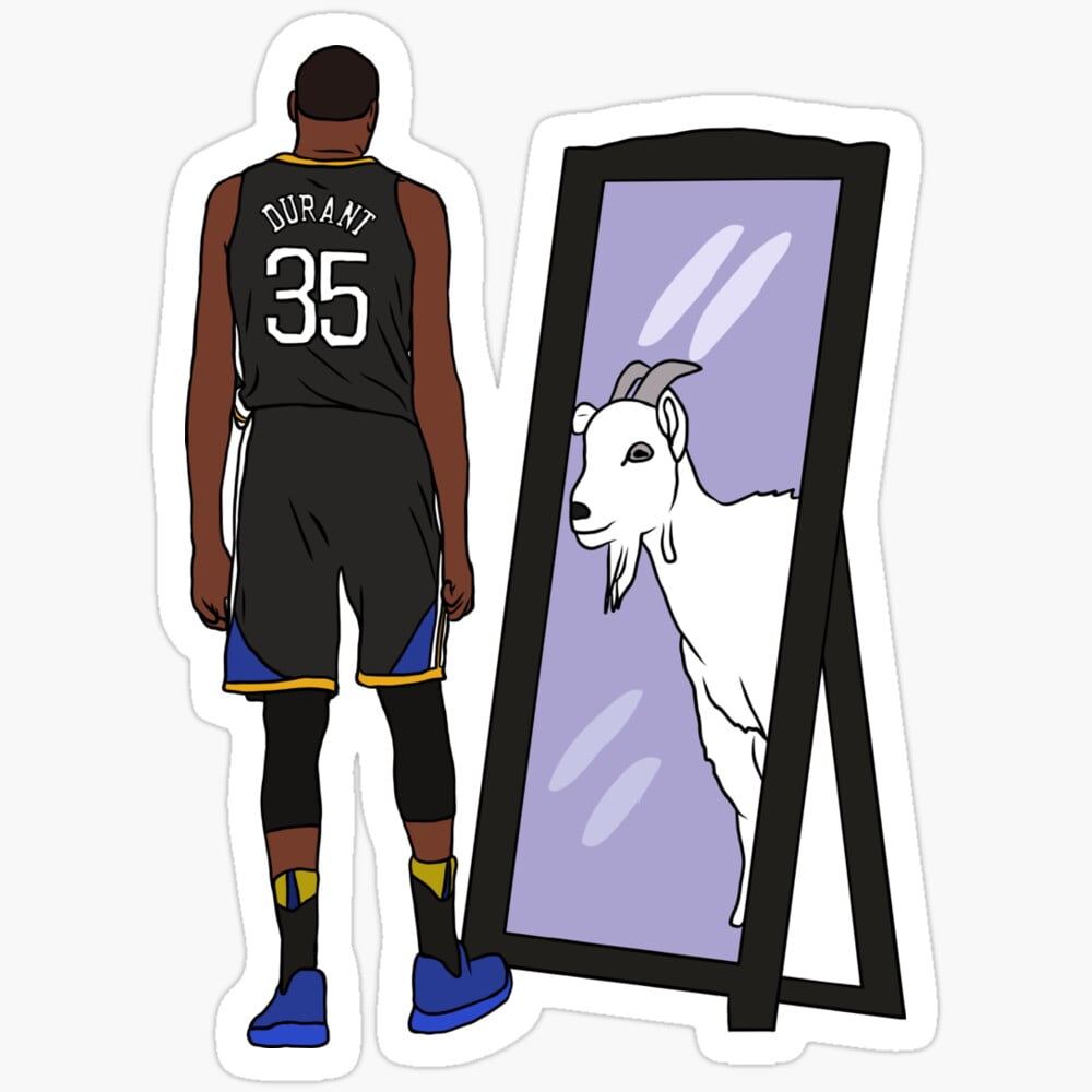 Kevin Durant Mirror Goat (Golden State) Sticker Phone Decal Water ...