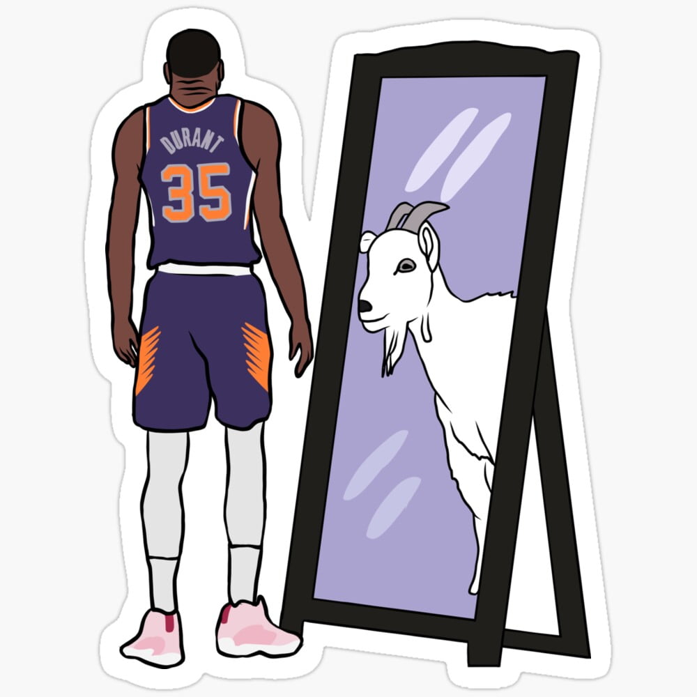 Kevin Durant Mirror Goat (Phoenix) Sticker Phone Decal Water Bottle ...
