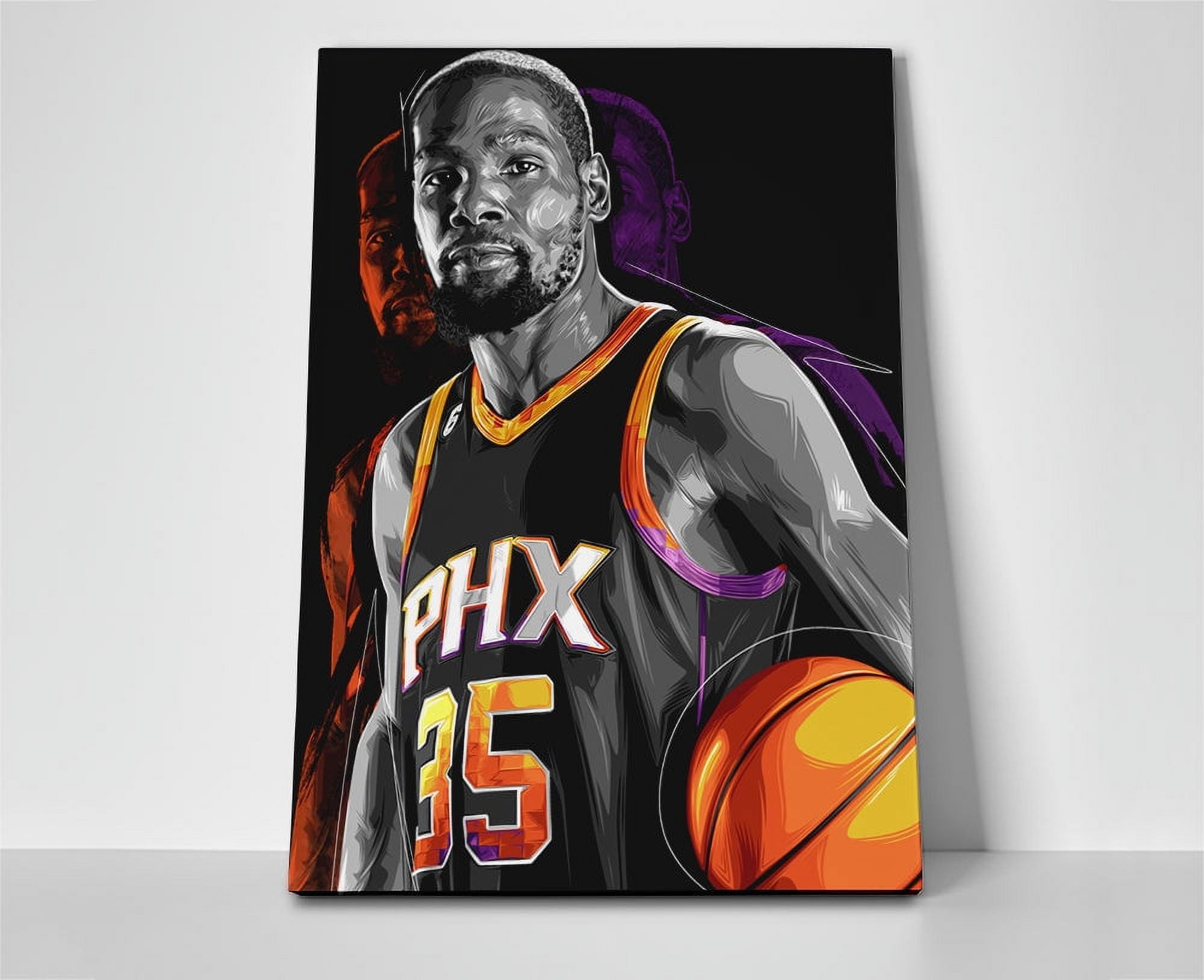 Kevin Durant Suns Poster or Wrapped Canvas - Walmart.com