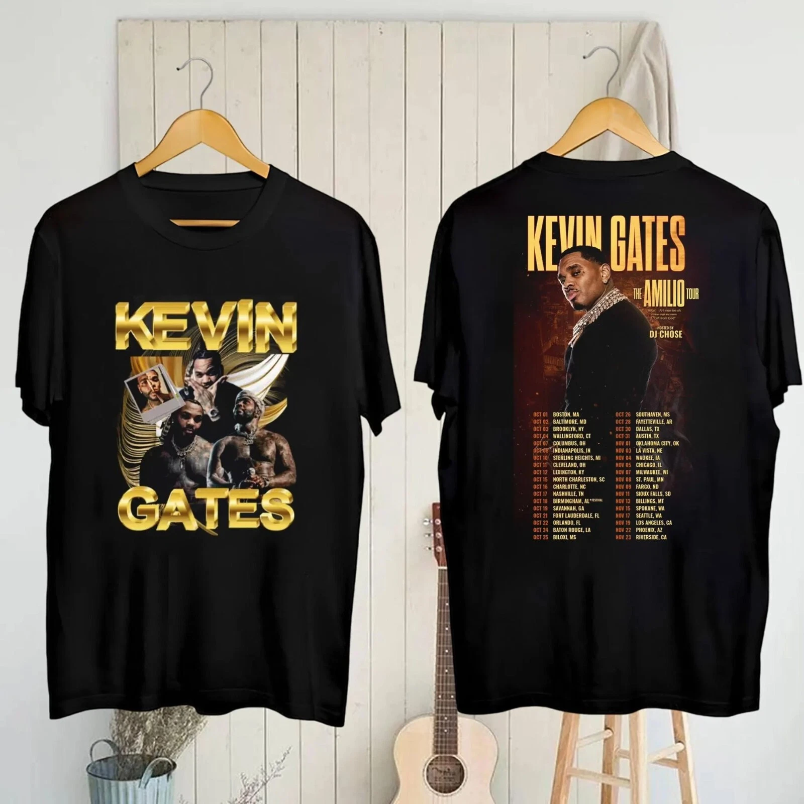Kevin Gates 2025 Concert Shirt, Kevin Gates the Amilio Tour 2025 Shirt ...