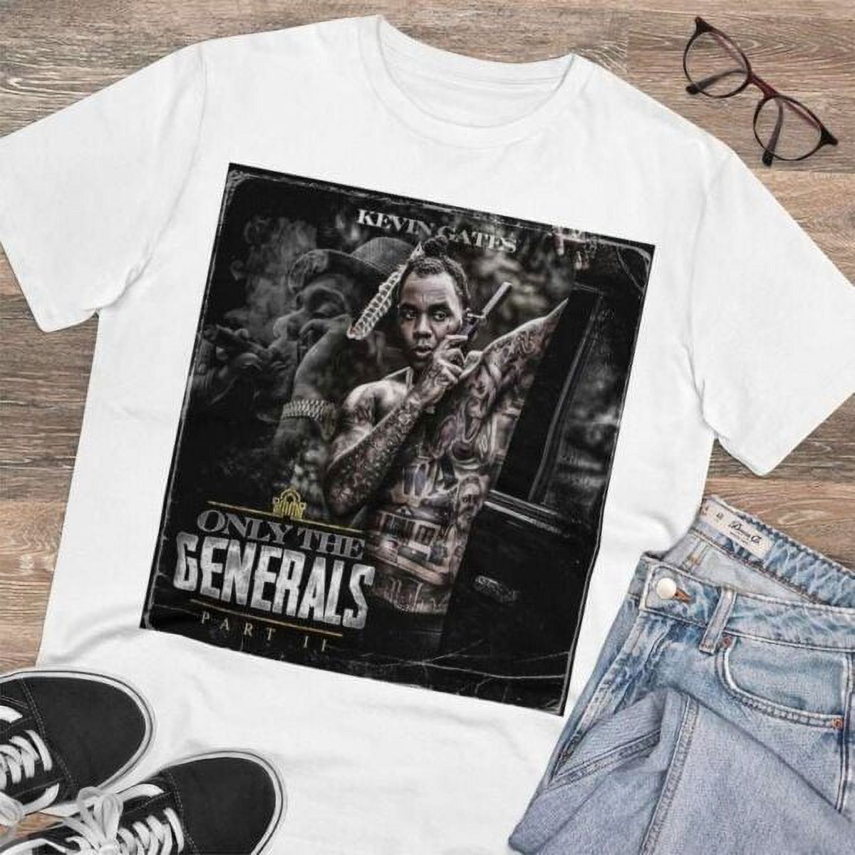 Kevin Gates Only The Generals Part Ii Album Cover T-shirt Rapper Rap ...