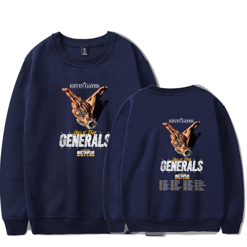Kevin Gates Only The Generals Tour Merch Long Sleeve New Logo Pullover ...