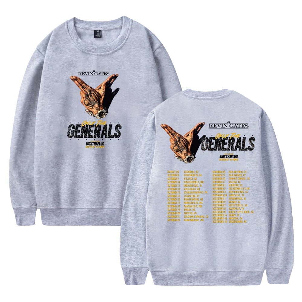 Kevin Gates Only The Generals Tour Sweatshirt Crewneck Long Sleeve ...