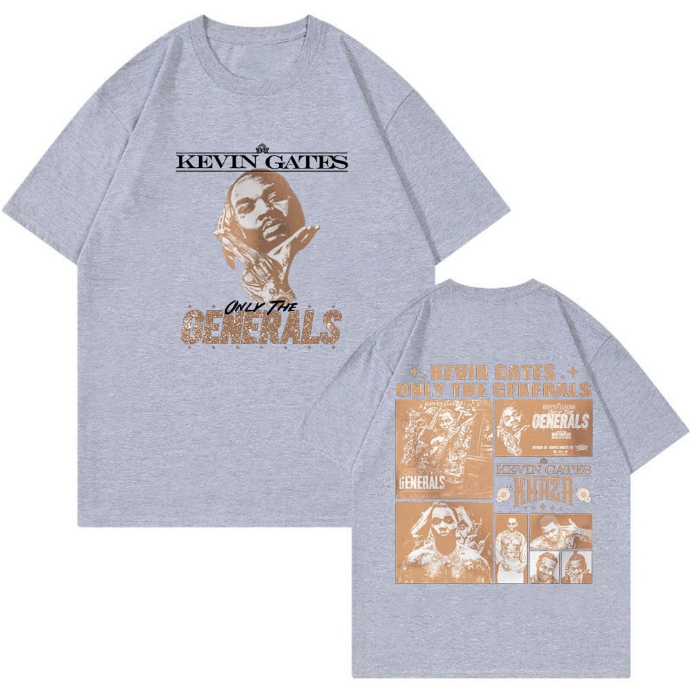 Kevin Gates Only The Generals Tour T-shirt Crewneck Short Sleeve ...