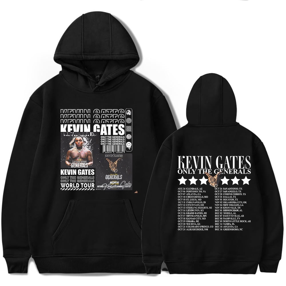 Kevin Gates Rapper Only The Generals Tour 2023 Concert Hoodies Merch ...