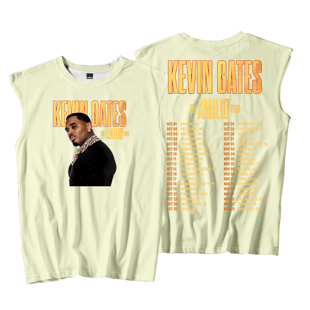 Kevin Gates The Amilio Tour 2025 Tank Tops Unisex Sleeveless Vest Women ...
