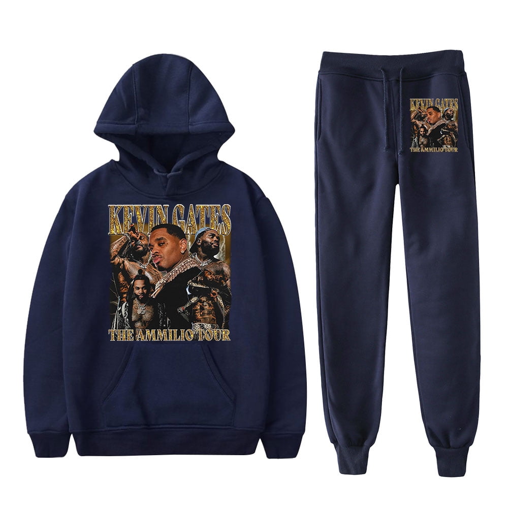 Kevin Gates The Amilio Tour Merch Hoodie and SWEATPANTS set pop print ...