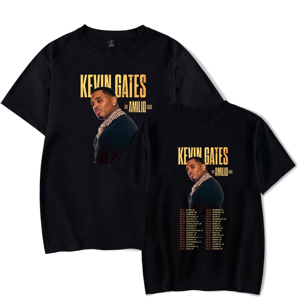 Kevin Gates The Amilio Tour T-Shirts Merch Women Clothes Trend Casual ...