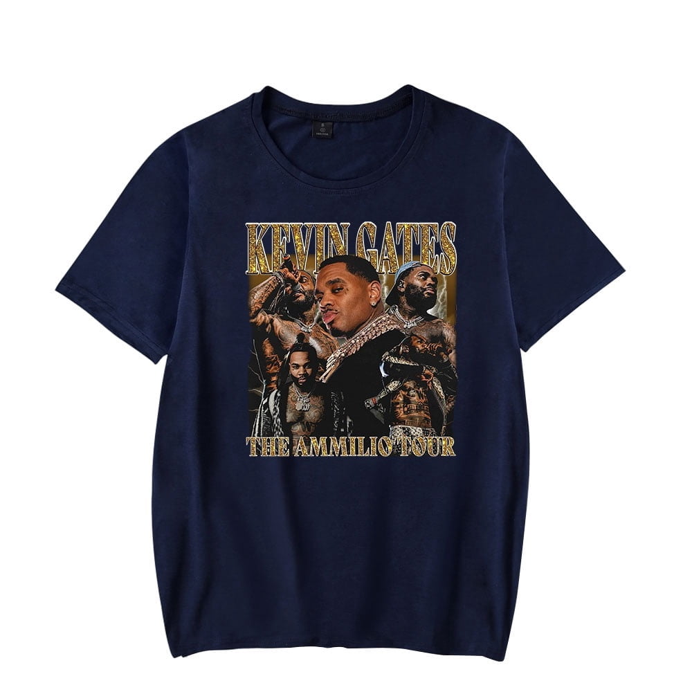 Kevin Gates The Amilio Tour Tshirts New Logo Merch Round Neck T-Shirt ...