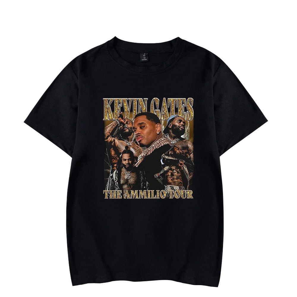Kevin Gates The Amilio Tour Tshirts New Logo Merch Round Neck T-Shirt ...