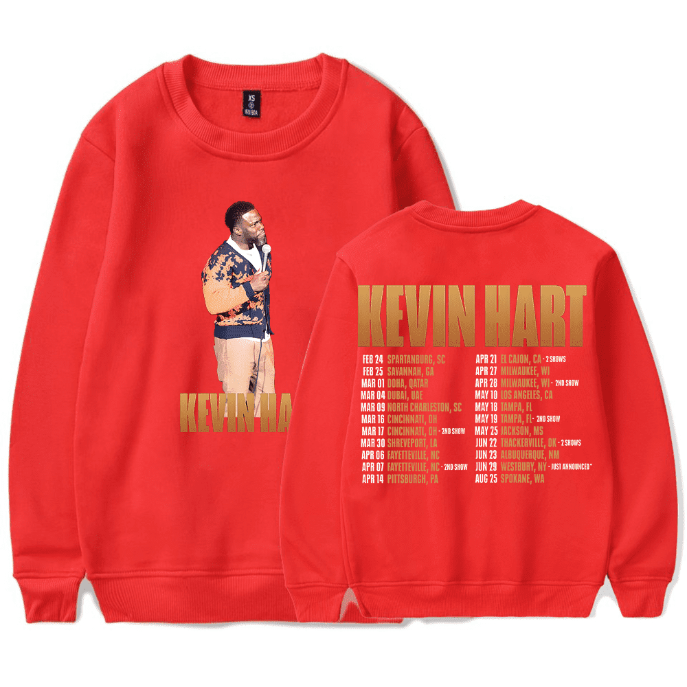 Kevin Hart Merch Sweatshirt Acting My Age Tour 2024 Hoodies Long Sleeve ...