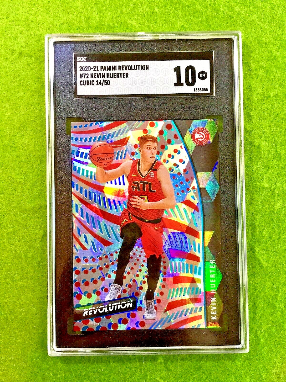 Kevin Huerter SGC 10 CUBIC PRIZM # /50 ROOKIE CARD 2020 Revolution MAKE ...