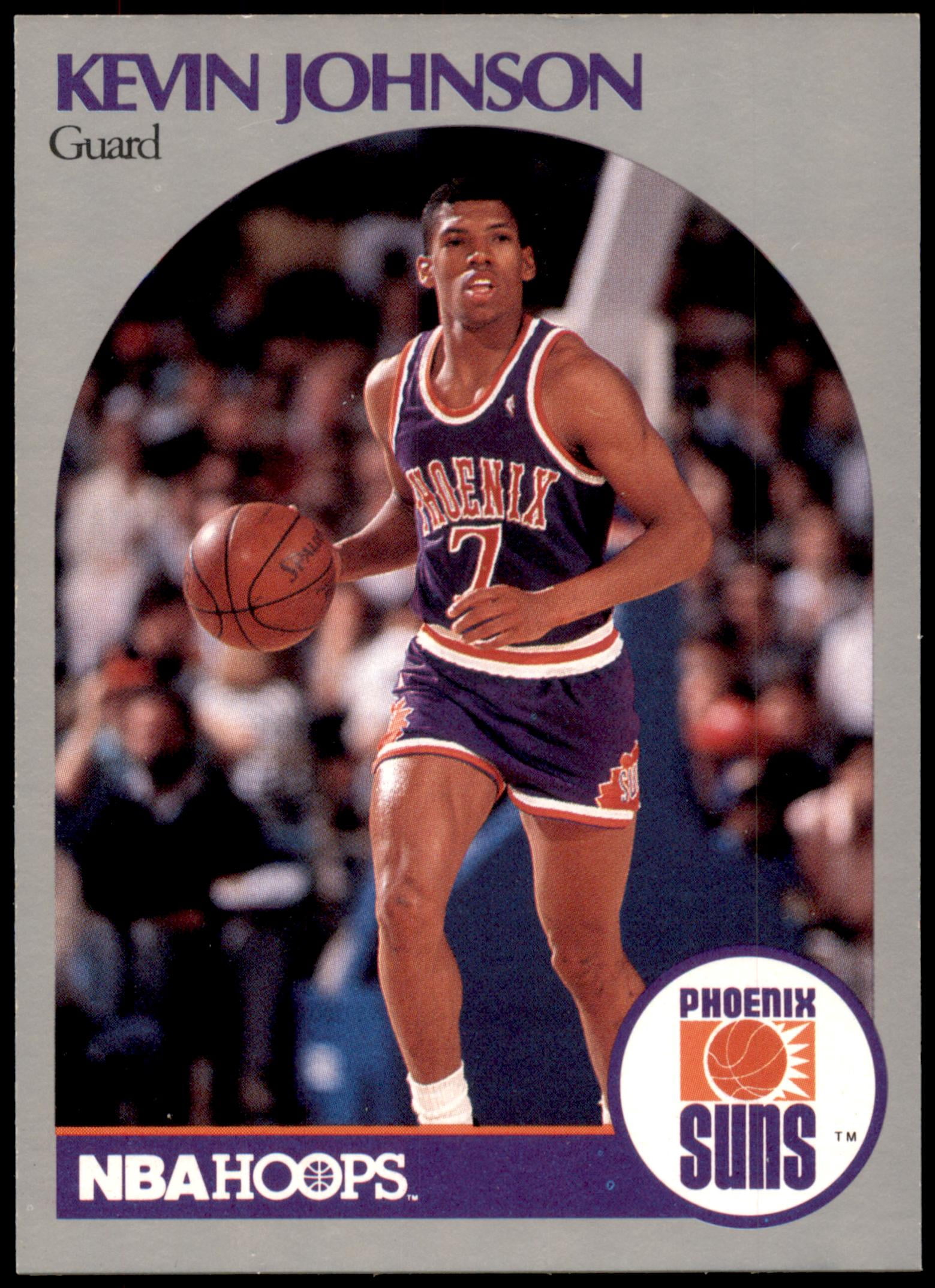 Kevin Johnson #238a 1990-91 Hoops Forward on front second series ...