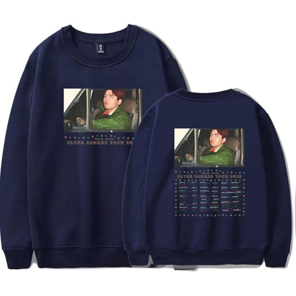 Kevin Kaarl Ultra Sodade Tour 2025 Merch Sweatshirt Women Men Casual Crewneck Long Sleeve ...