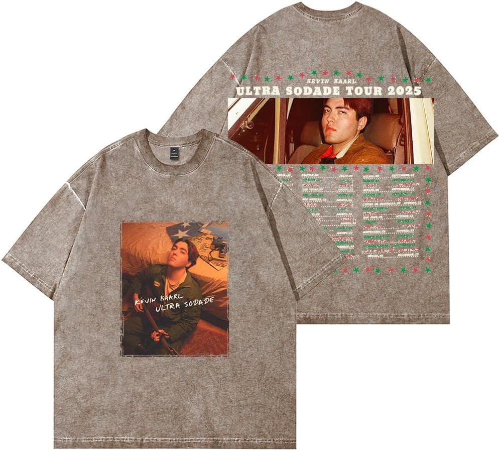 Kevin Kaarl Ultra Sodade Tour 2025 Merch - Vintage Wash Unisex Cotton ...