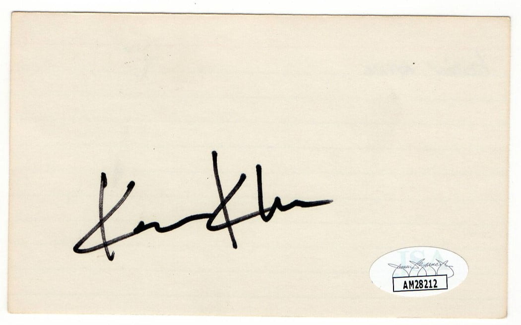 Kevin Kline Signed Autographed Index Card Dave Fish Called Wanda JSA ...
