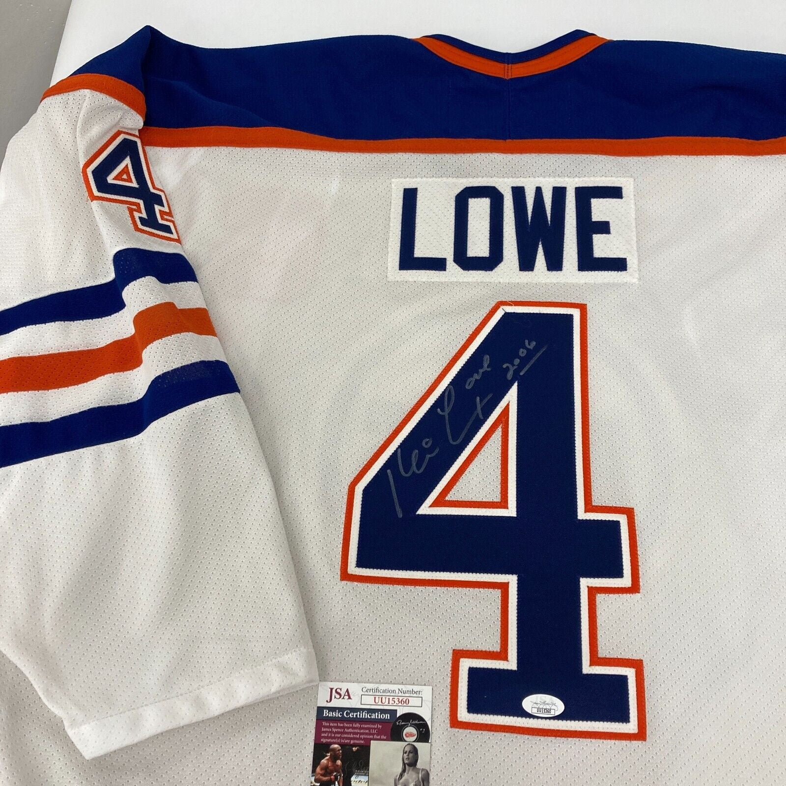 Kevin Lowe Signed Authentic Edmonton Oilers Jersey CCM JSA COA ...