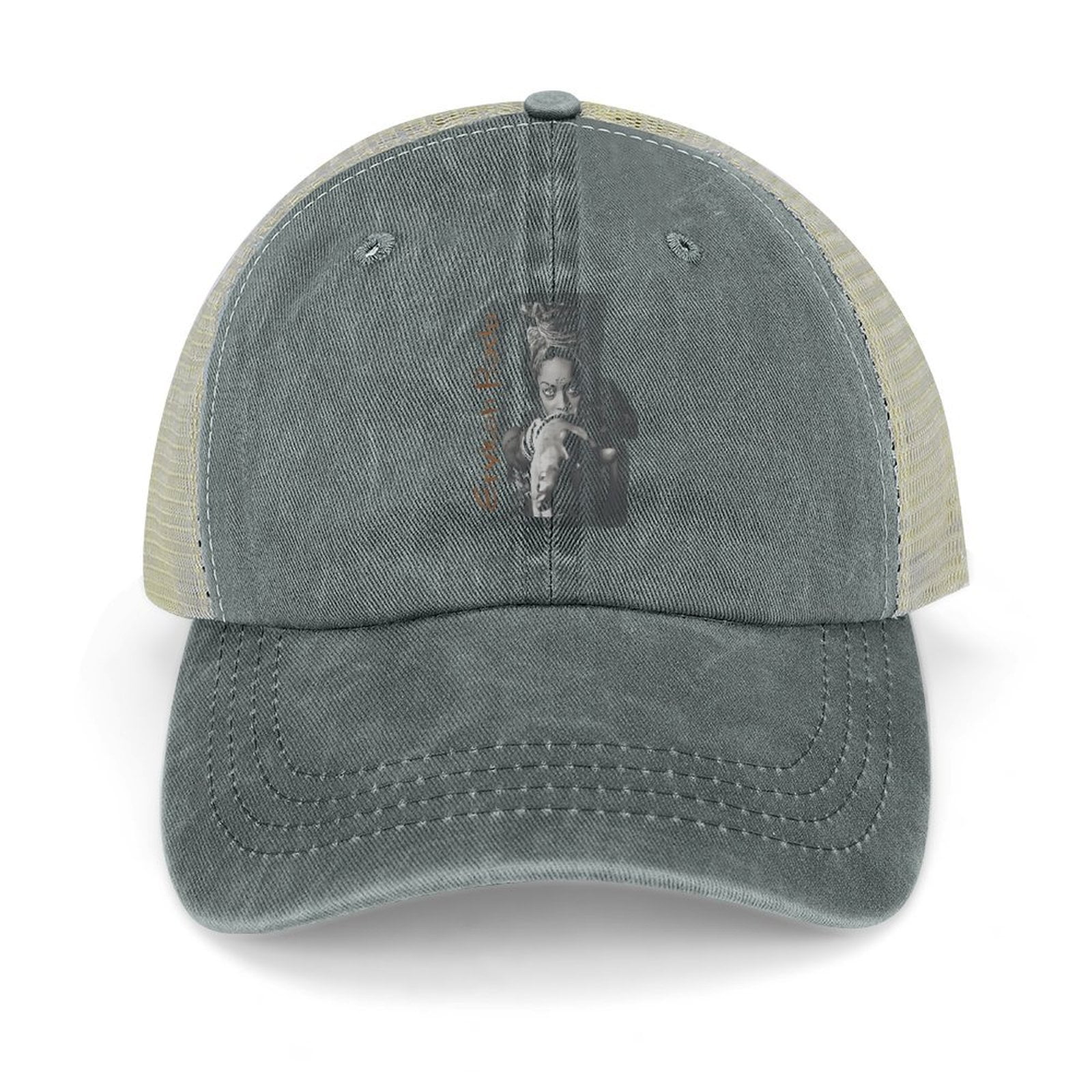 Kevin Music Gates Groovy Gray Cowboy Mesh Baseball Cap Adjustable Strap ...