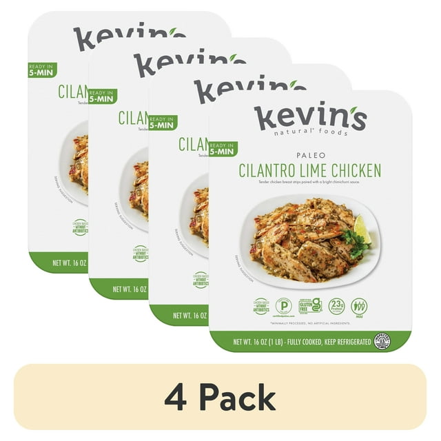 (4 pack) Kevin's Natural Foods Cilantro Lime Chicken, Full Size ...