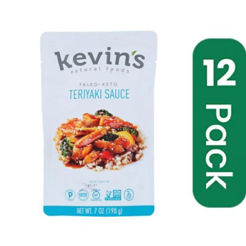 Kevin's Natural Foods Teriyaki Sauce 7 oz (Pack of 12) - Walmart.com